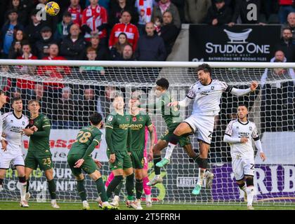 Kaine Kesler Hayden #29 of Plymouth Argyle arrives during the Sky Bet Championship match ...