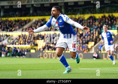Blackburn Rovers' Tyrhys Dolan celebrates after scoring his side's ...