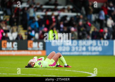 Manchester City goalkeeper Khiara Keating during the Adobe Women's FA ...