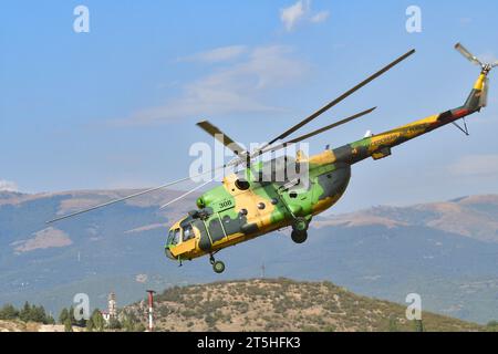 Macedonia, Stenkovec Sports Airport. The helicopter of the Macedonian ...