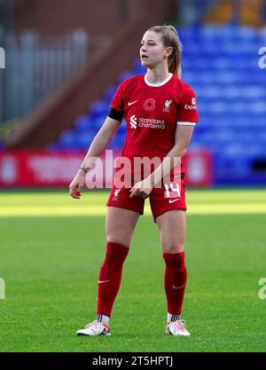Liverpool's Marie Hobinger during the Barclays Women's Super League ...