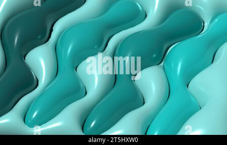 Soft inflate shiny lines, 3D rendering illustration Stock Photo - Alamy