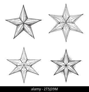 Star icons. Twinkling stars. Sparkles, shining burst. Christmas vector ...