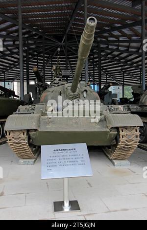A Chinese light tank type 62 nearest camera on display at the National ...