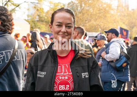 FDNY Commissioner Laura Kavanagh attends TCS New York City marathon in ...