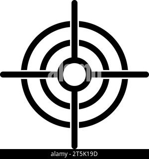 Target crosshairs in simple vector design Stock Vector Image & Art - Alamy