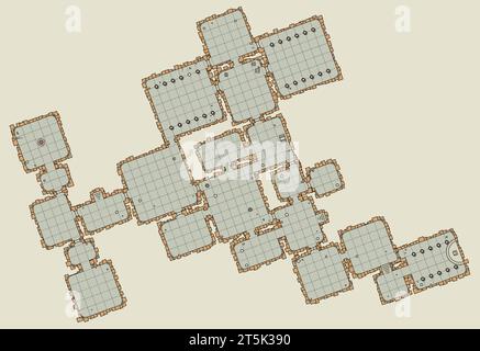 Dungeon game asset. Top view. Vector illustration Stock Vector Image ...