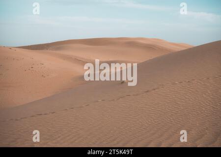 Tengri Desert in the Inner Mongolia Autonomous Region in China. Sunset ...
