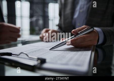 completing a business company personal information checklist form Stock ...