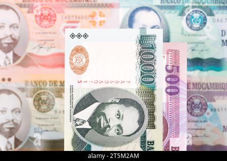 Mozambican money - metical a business background Stock Photo - Alamy
