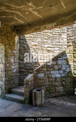 Stone Tower at Allegany State Park, New York Stock Photo - Alamy