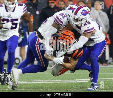 Cincinnati Bengals tight end Tanner Hudson (87) in the first half of an ...