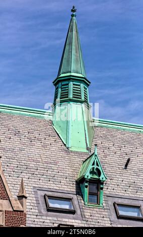 Clinton Hill: Gothic tracery, gargoyles, and pseudo-buttresses define ...