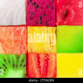 Colorful puzzle cubes background, geometric figures, table game ...