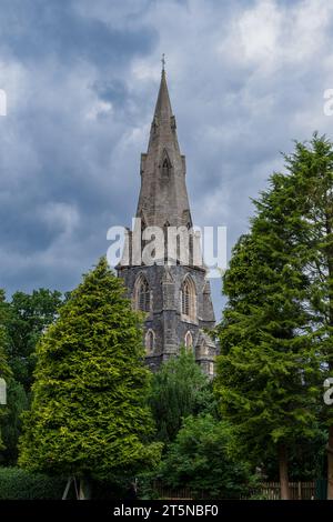 Ambleside, England, UK - July 05, 2023: St Mary’s Church built in the ...