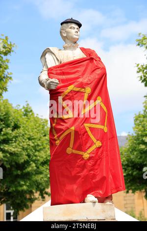 Statue of Etienne de la Boetie, Sarlat, Dordogne, France Stock Photo ...