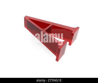 Letters model rendering, Computer-generated special effects, closeup of ...
