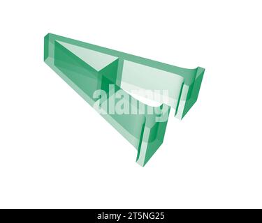 Letters model rendering, Computer-generated special effects, closeup of ...