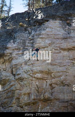 Rock Climbing, Lake Louise, Banff National Park in Alberta, Canada ...