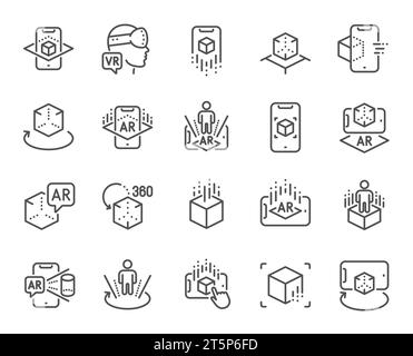360 degree view cube 3D object linear style icon design vector illustration Stock Vector Image ...