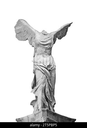 Statue of Greek winged Goddess Nike on the hand of Athena Parthenos in ...