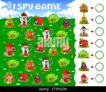 Fairytale fantasy I spy game for kids with knight armor. Searching and ...