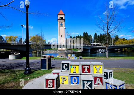 The Blocks at Riverfront Park, Spokane, Washington, USA Stock Photo - Alamy