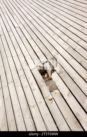 Broken wooden platform, closeup of photo Stock Photo - Alamy