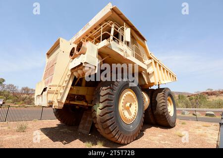 A huge Mark 36 Lectra Haul Truck on display at Tom Price, a mining town ...