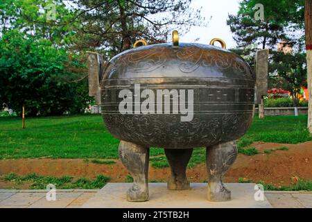 Traditional Chinese bronze ritual vessels, closeup of photo Stock Photo ...