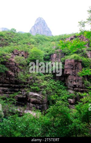 yuntai mountain scenic spot scenery, jiaozuo city, henan province ...