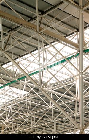steel tube truss, closeup of photo Stock Photo - Alamy