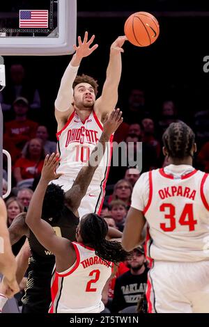 November 6, 2023, Columbus, Ohio, U.S: Oakland Golden Grizzlies guard ...