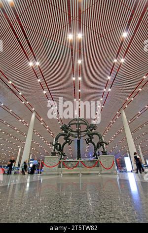 ancient armillary sphere model, Beijing capital international airport ...