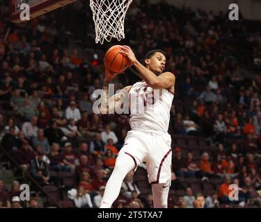 Blacksburg, Virginia, USA. 6th Nov, 2023. Coppin State Eagles forward ...