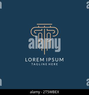 AA logo initial pillar design with luxury modern style best design for ...