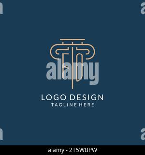 FO logo initial pillar design with luxury modern style best design for legal firm design ideas ...