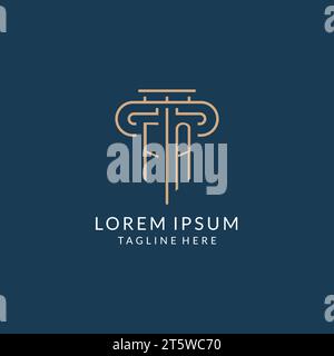 FA logo initial pillar design with luxury modern style best design for ...