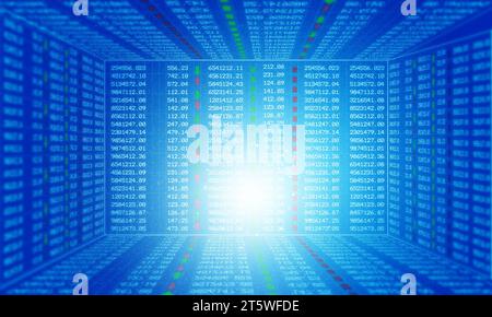 Stock market graph background. 2d illustration Stock Photo - Alamy