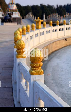 Chinese traditional style railing Stock Photo - Alamy