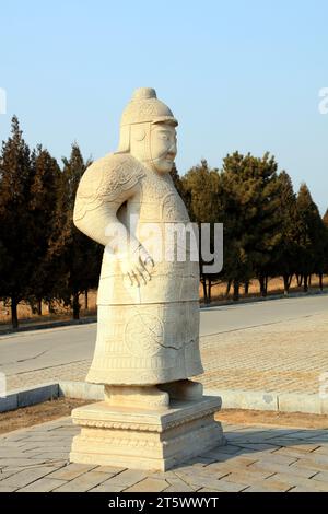 Ancient Chinese General Armor Stone Carving in the Eastern Tombs of the ...
