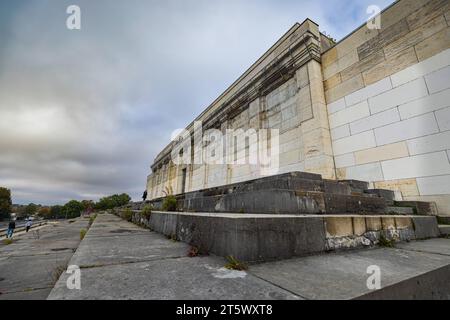 Zeppelin Main Stand, at the former National Socialist parade ground on ...