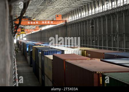 Alataw Pass. 4th Nov, 2023. This aerial photo taken on Nov. 4, 2023 ...