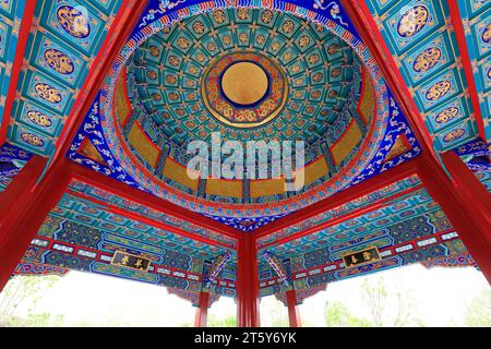 Pavilion dome, Chinese traditional landscape architecture Stock Photo ...
