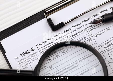 IRS Form 1042-S Foreign persons US source income subject of withholding ...