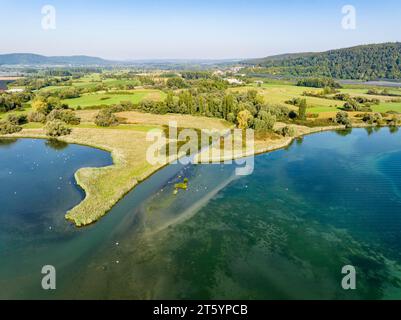 River mouth of Aach, Baden-Wuerttemberg, Germany, Europe Stock Photo ...