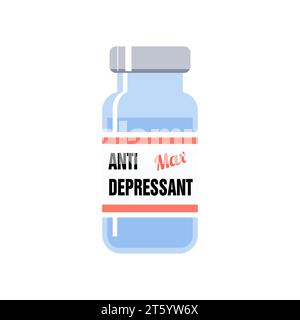 Anti depressant max generic drug bottle. Antidepressant pills bottle ...