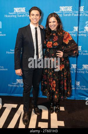 Derek Klena and Lindsay Mendez attend Second Stage Theater Fall Gala ...