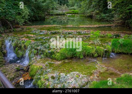 The river Le Dard near the dry waterfall Stock Photo - Alamy