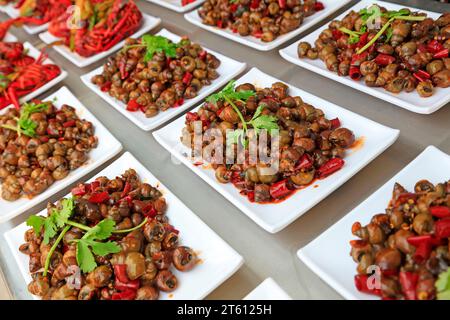 Fried crayfish in the kitchen Stock Photo - Alamy